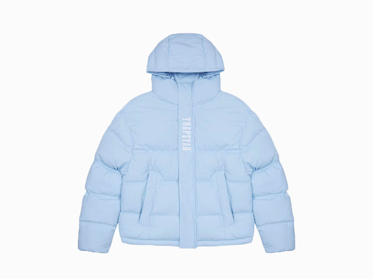Trapstar Decoded Hooded Puffer 2.0 Ice Blue – Copsource Uk